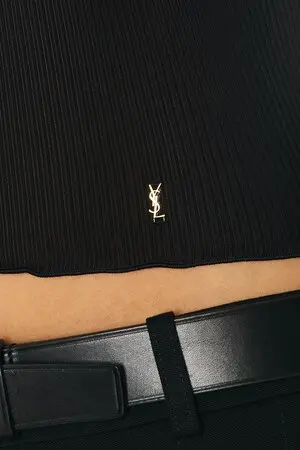 Saint Laurent Cassandre V Neck Top