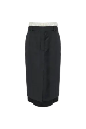 RÓHE Wool Skirt With Slit