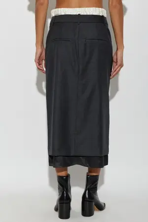 RÓHE Wool Skirt With Slit