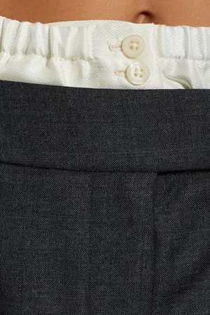 RÓHE Wool Skirt With Slit