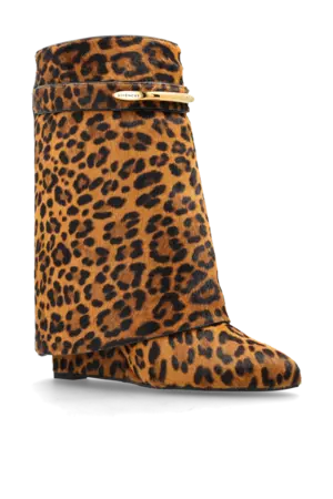 Givenchy Wedge Heel Ankle Boots "shark