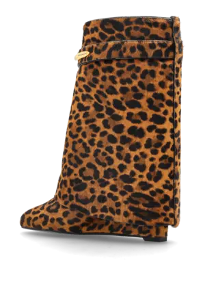 Givenchy Wedge Heel Ankle Boots "shark