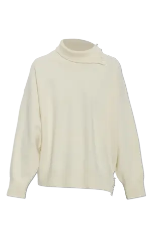 RÓHE Wool Turtleneck With Fringes