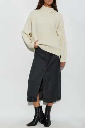 RÓHE Wool Turtleneck With Fringes