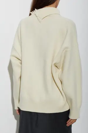 RÓHE Wool Turtleneck With Fringes