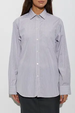 RÓHE Striped Cotton Shirt With Pocket
