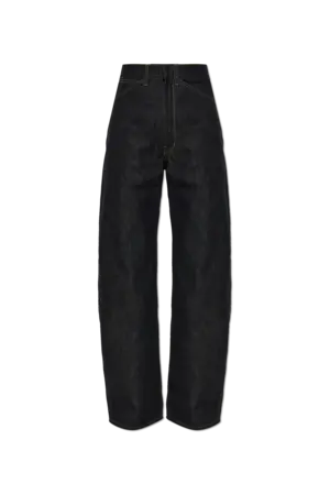 LEMAIRE High-waisted Jeans - Navy Blue