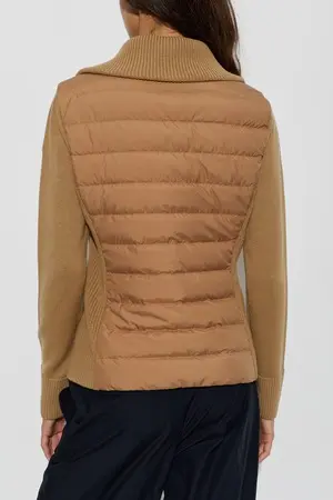 Moncler Cardigan With Quilted Front