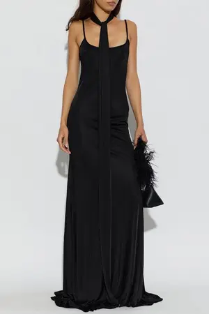Dsquared2 Long Dress With An Asymmetrical Cut