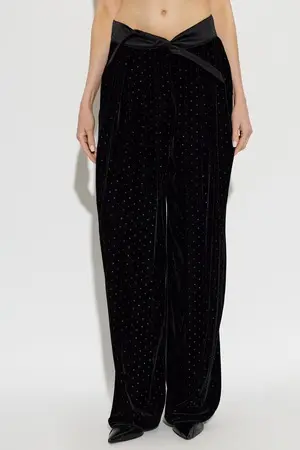 Emporio Armani Velvet Pants With Lurex Thread