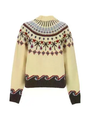 Alanui Sweet Winter Intarsia-knit Wool Sweater