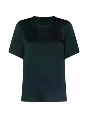Antonelli Firenze Satin-finish Short-sleeve T-shirt - Green