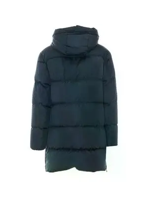 Add Nylongloss Quilted Hooded Coat