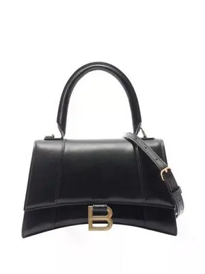 Balenciaga Small Leather Hourglass Top Handle Bag