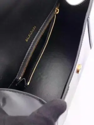 Balenciaga Small Leather Hourglass Top Handle Bag