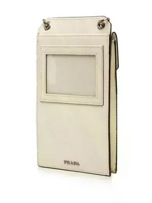 Prada 2000-2026 Saffiano Patch Phone Holder Satchel