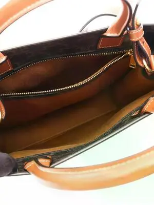 Celine 2000-2026 Small Triomphe Coated Canvas Vertical Cabas Tote Satchel
