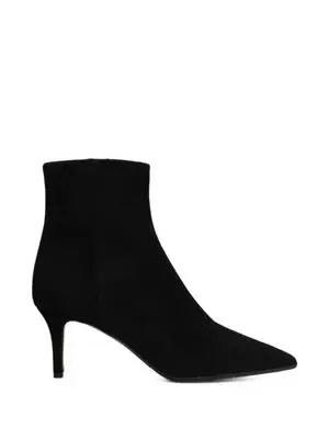 FABIO RUSCONI Pointed-toe Suede Boots - Black