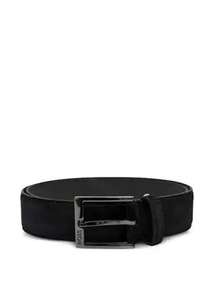 BOSS BOSS Suede-Finish Buckle Belt Black
