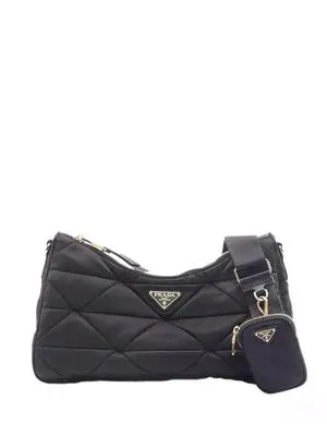 Prada 2013-2026 Large Padded Re Nylon Crossbody Bag