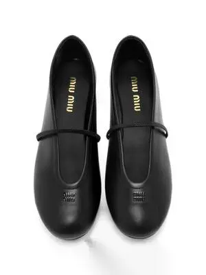 Miu Miu Elasticated-strap Ballet Flats