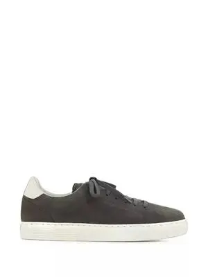 Brunello Cucinelli Dark Leather Lace-up Sneakers