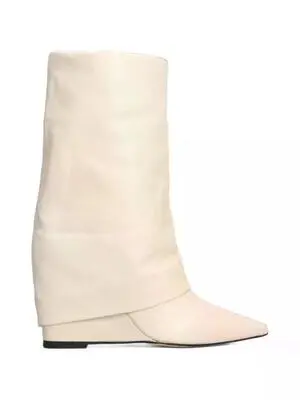 THE SELLER Pointed-toe Wedge Leather Boots