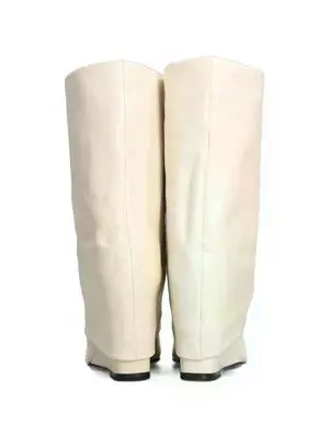 THE SELLER Pointed-toe Wedge Leather Boots