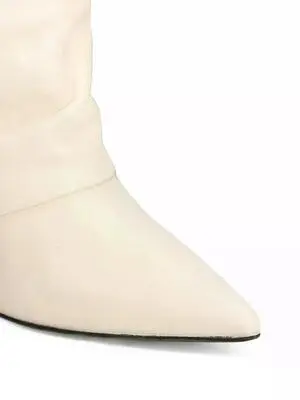 THE SELLER Pointed-toe Wedge Leather Boots