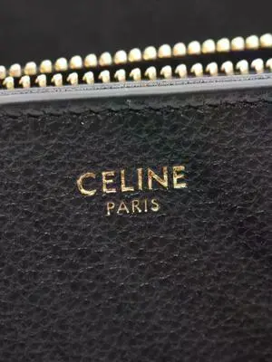 Celine Medium Supple Calfskin Appoline Satchel - Black