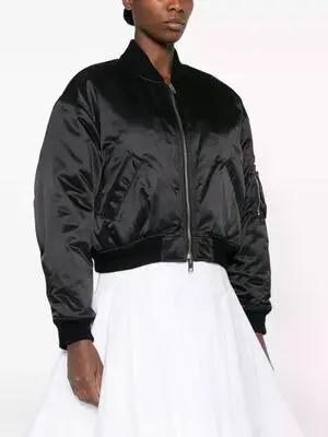 Alexander Wang Satin-finish Bomber Jacket