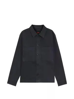 BOSS Regular-fit Stretch-cotton Denim Shirt - Black