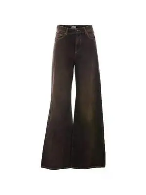 TRUE AVENUE Clara Flared Jeans - Brown