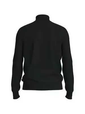 BOSS Zip-neck Virgin Wool Sweater