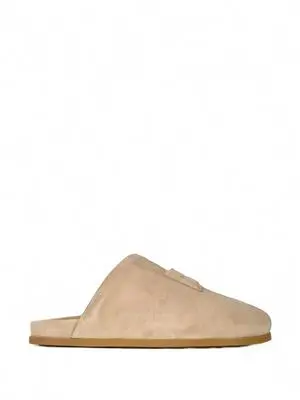 Givenchy Puffy Logo-patch Suede Mules