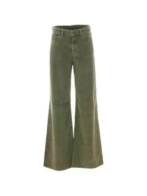 TRUE AVENUE Clara Flared Corduroy Trousers
