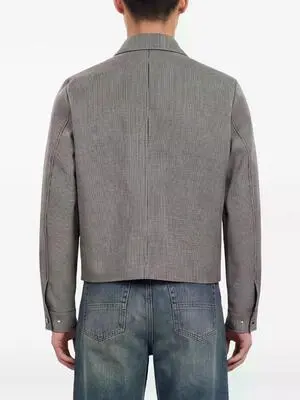 Amiri Houndstooth Blouson With Logo Embroidery