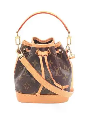 LOUIS VUITTON 2021-2026 Monogram Nano Noe Bucket Bag - Brown