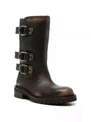 GOLDEN GOOSE Distressed Biker Boots