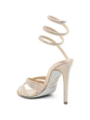 Rene Caovilla 105mm Dania Crystal Embellished Stiletto Sandals