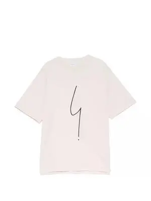 AGNES B. Cotton Graphic T-shirt - Neutrals