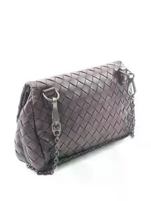 Bottega Veneta 2010s Intrecciato Chain Shoulder Bag