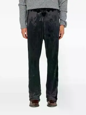 DIESEL® Devoré-effect Chenille Track Pants - Black