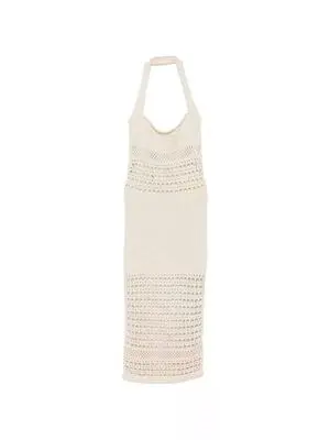 Retrofete Jaycee Crochet Halterneck Dress