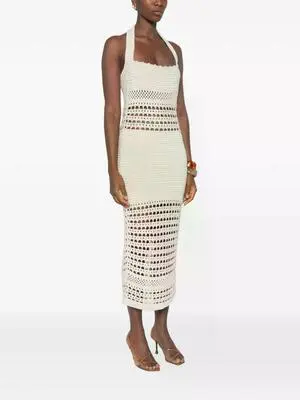 Retrofete Jaycee Crochet Halterneck Dress