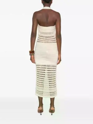 Retrofete Jaycee Crochet Halterneck Dress