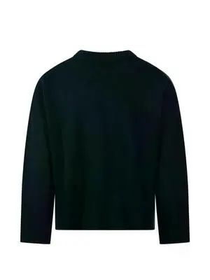 BEYOU Ribbed-trim Crew-neck Sweater