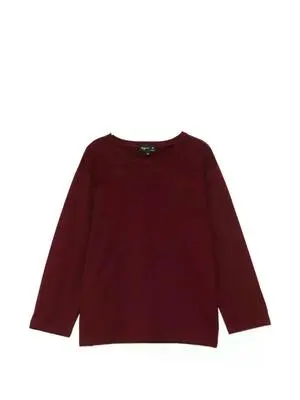 AGNES B. Logo-print Long-sleeve T-shirt