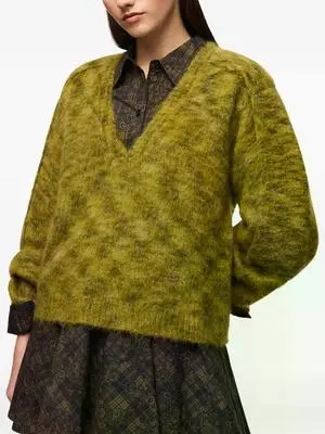 GANNI Jumper In Brushed Mohair