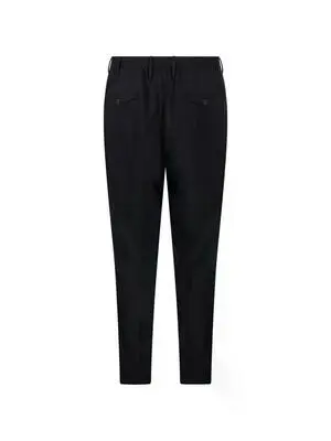 SANTANIELLO Pleated Tapered-leg Trousers